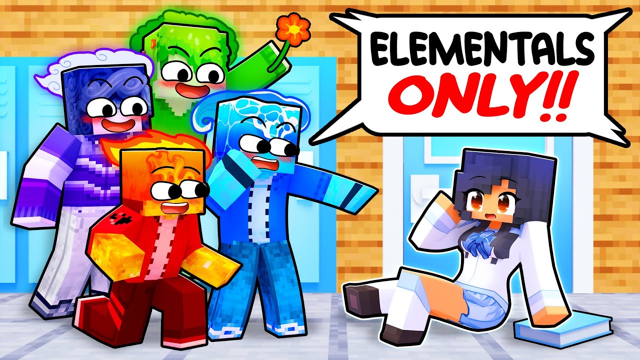ONE GIRL in an ELEMENTAL ONLY School! - YouTube