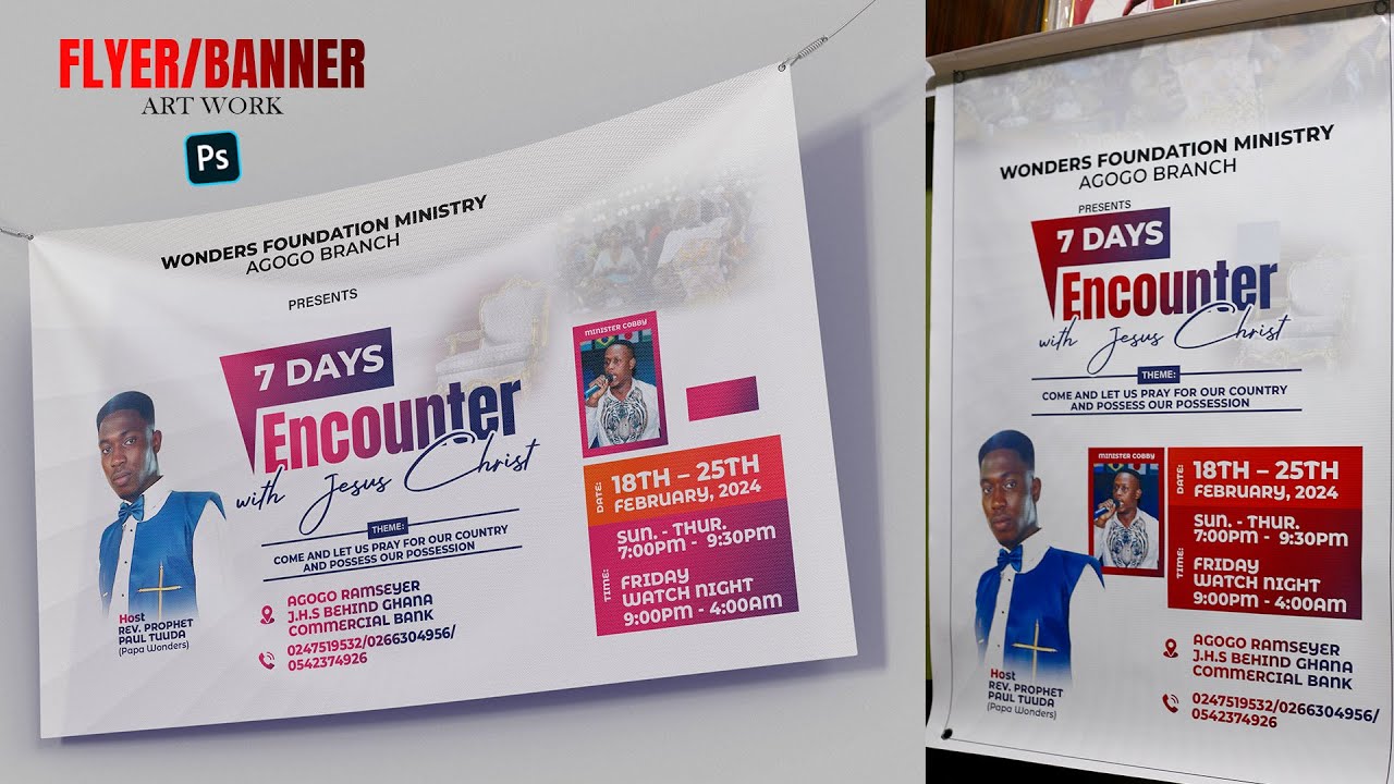 HOW TO DESIGN FLYER, BANNER IN PHOTOSHOP - YouTube