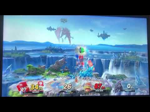 Super smash bros ultimate weeked finals mario vs sonic vs min min vs ...