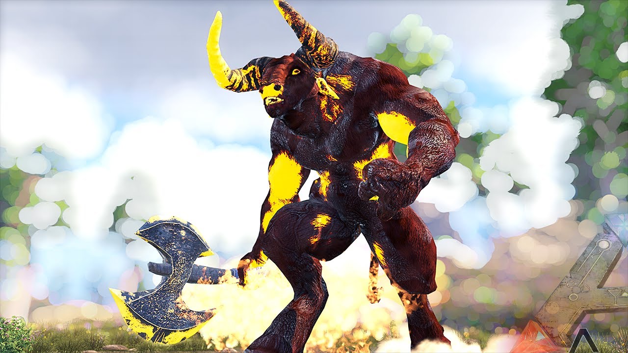 TAMING AN INFERNAL MINOTAUR | ANNUNAKI REBORN | ARK SURVIVAL EVOLVED ...