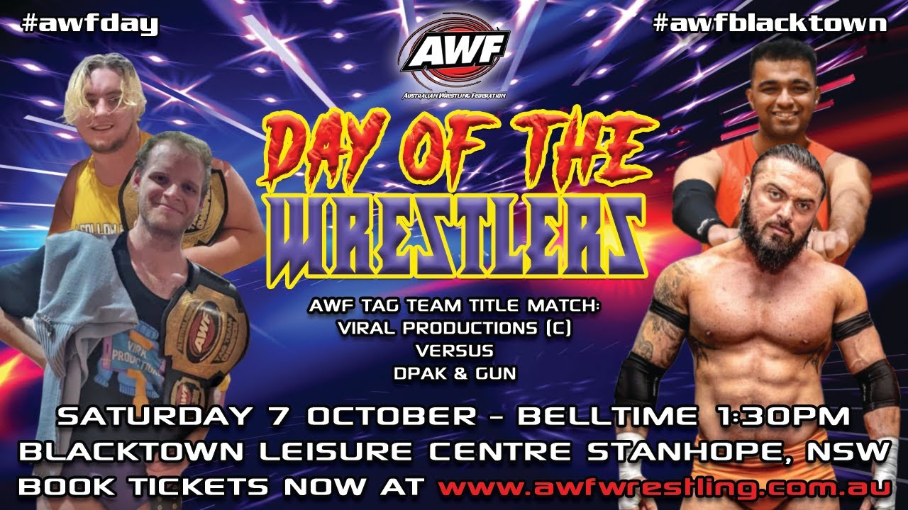 AWF Tag Team Titles: DPak Sharma & GUN Vs Viral Productions Bout 1 AWF ...