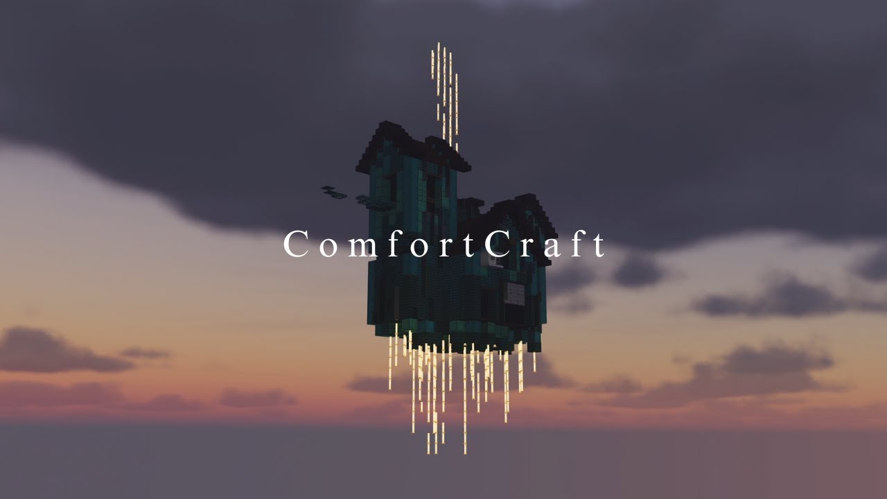 Minecraft Floating Cottage Ambience 3 Hours w/ C418 Music - YouTube