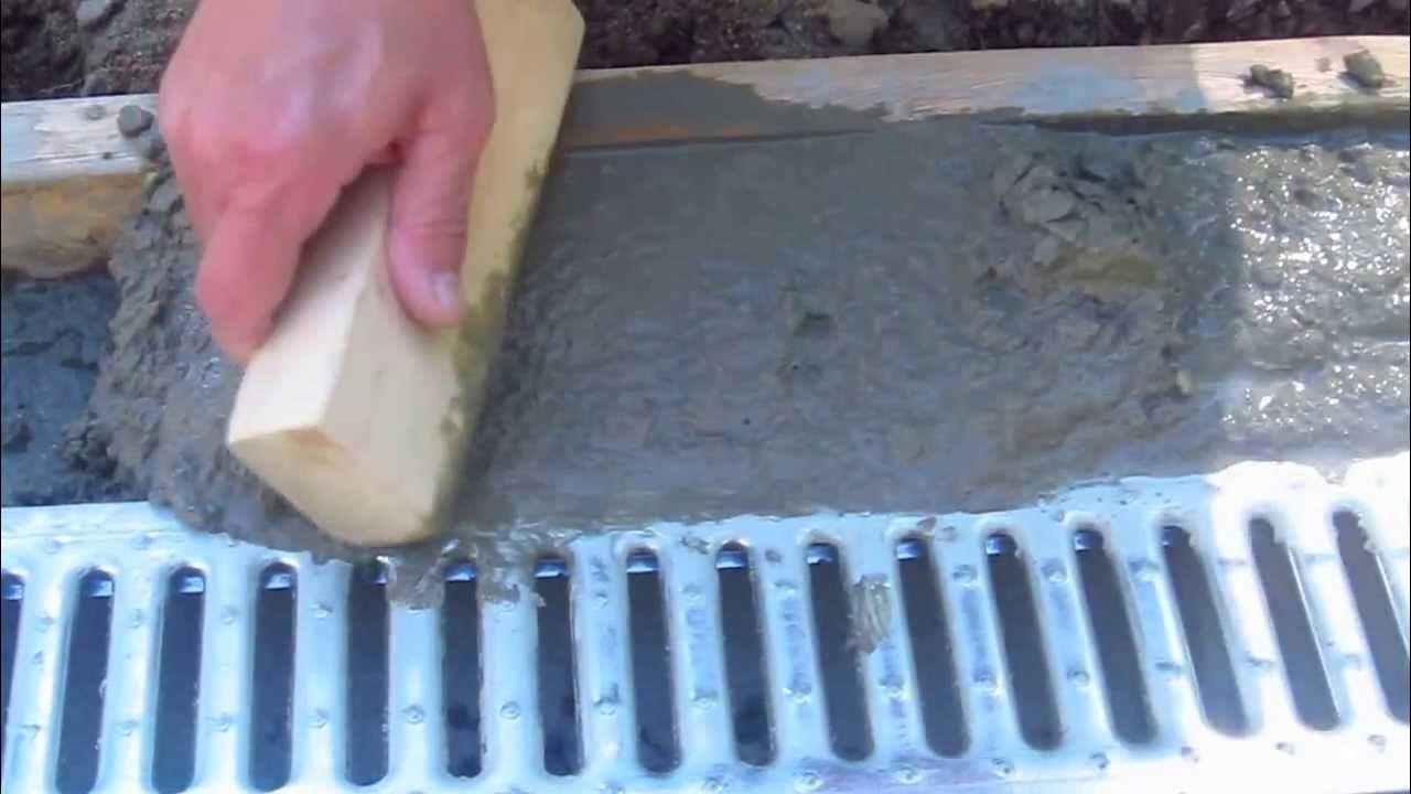 Install a Trench Drain Video 6 of 7 - YouTube