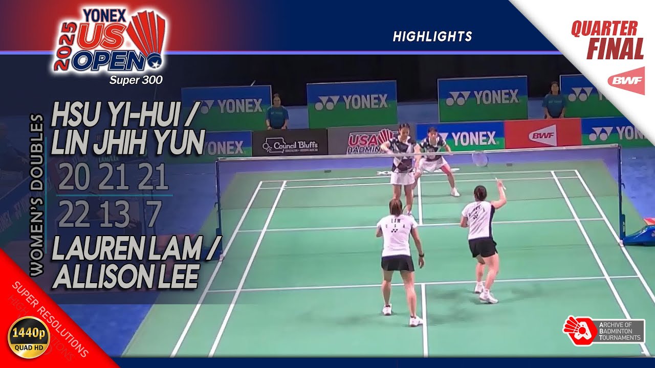 Hsu Yi-Hui / Lin Jhih Yun vs Lauren Lam / Allison Lee | US Open 2025 ...
