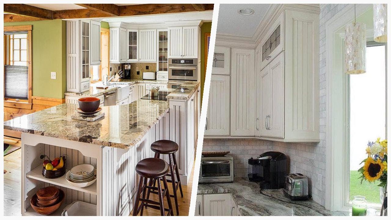 75 Kitchen With Louvered Cabinets And Ceramic Backsplash Design Ideas ...