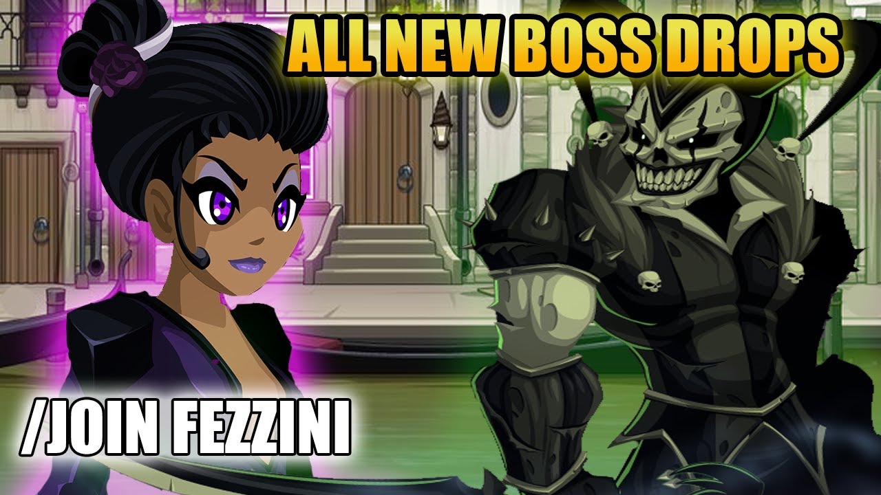 AQW /FEZZINI ALL SALVASA BOSS DROPS + ITEM SHOWCASE(TWISTED JESTER AND ...