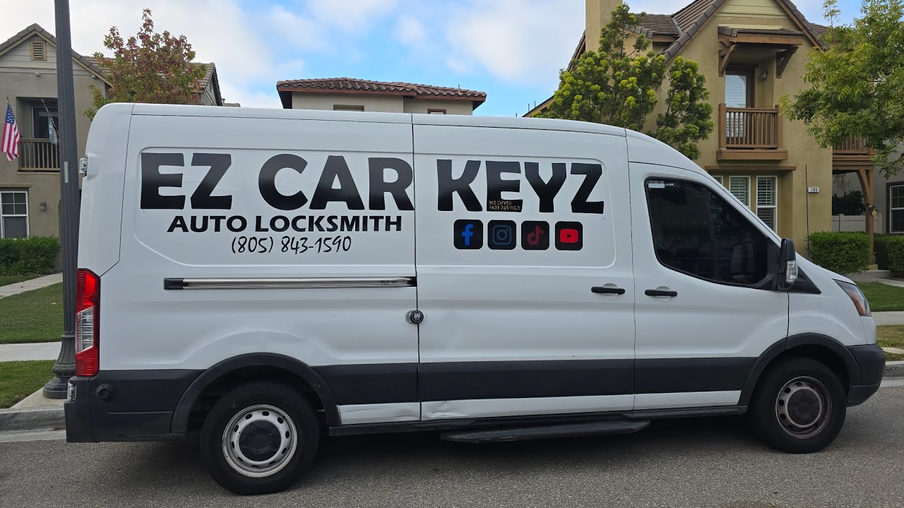 Home-made locksmith van sign design and install 👌 - YouTube