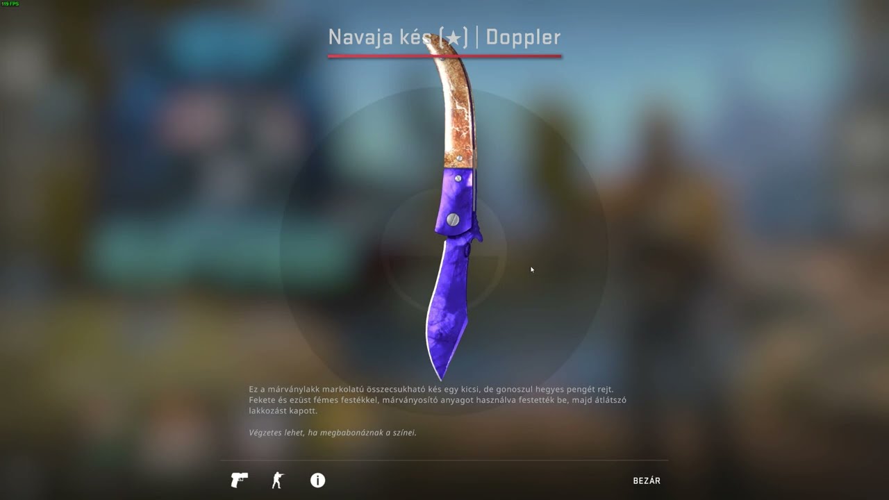 🔪 CS:GO Navaja Knife | Doppler (Factory New) - SAPPHIRE Showcase ...