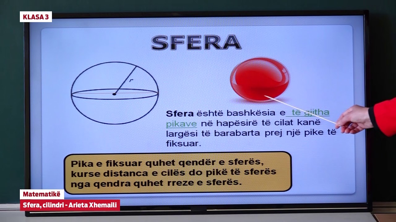 3697 - Matematikë - Sfera, cilindri - YouTube