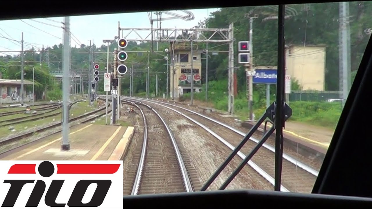 Cab Ride Chiasso - Milano Centrale dalla cabina dell'ETR524 TiLo ...