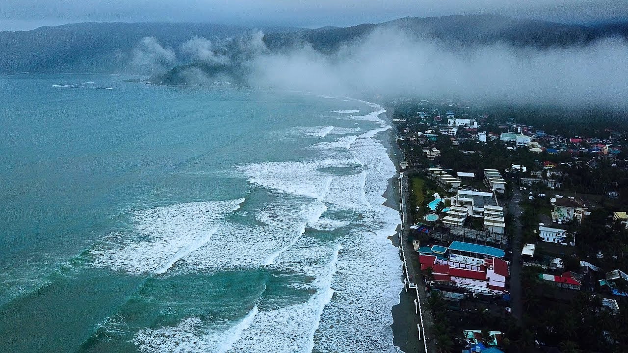 Baler Aurora Aerial Shot 4k - YouTube