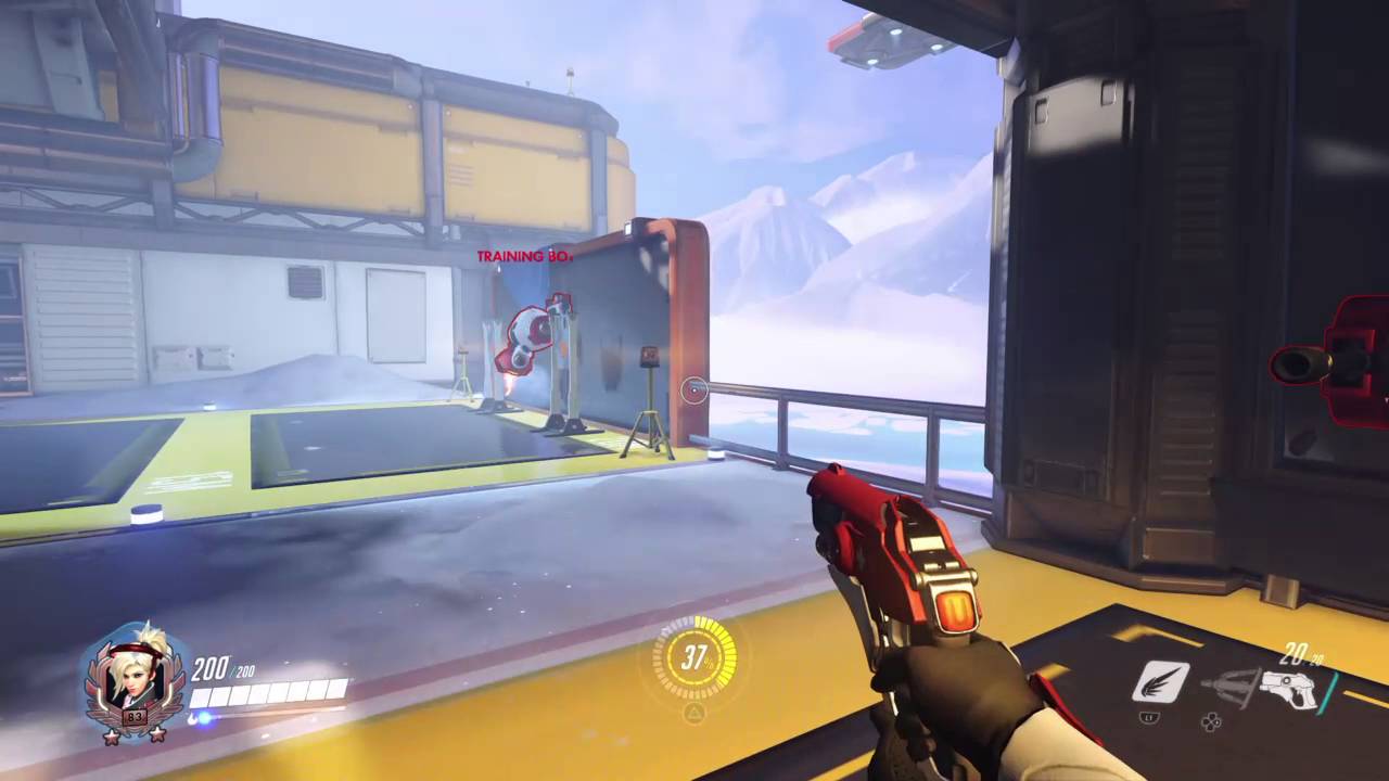 Overwatch: Mercy Summer Games Eidgenossin Skin Weapon Appearance - YouTube
