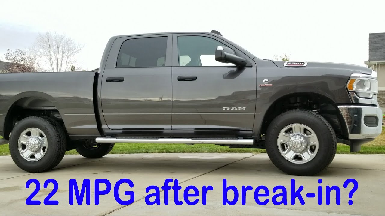 Real Life MPG after Break-in 2020 Ram 2500 6.7L Cummins Turbo Diesel ...