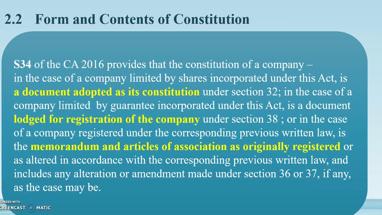 Constitution Part 1 - YouTube