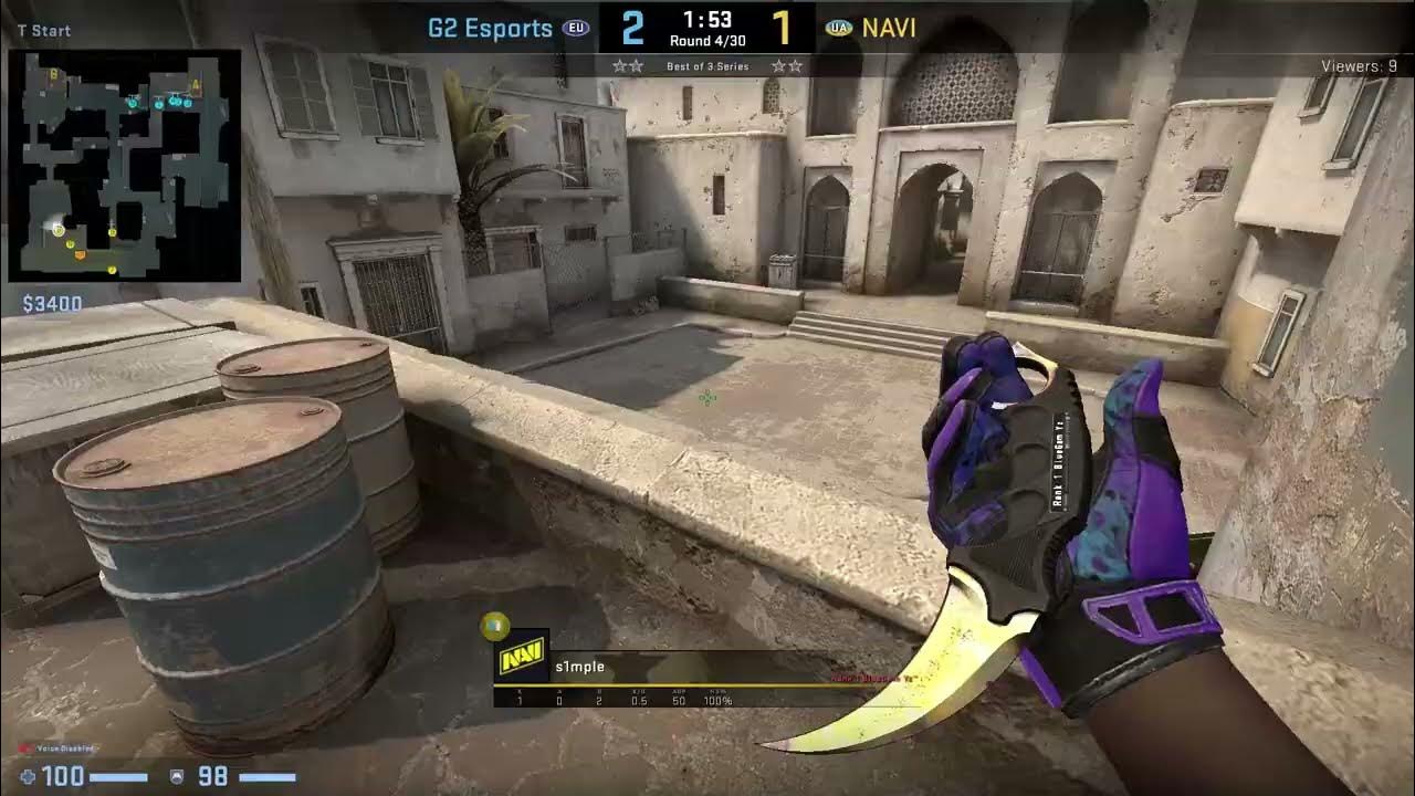 CS:GO POV Demo NaVi S1mple (28/13) vs G2 (de_dust2) @ ESL Pro League Season 16 - YouTube