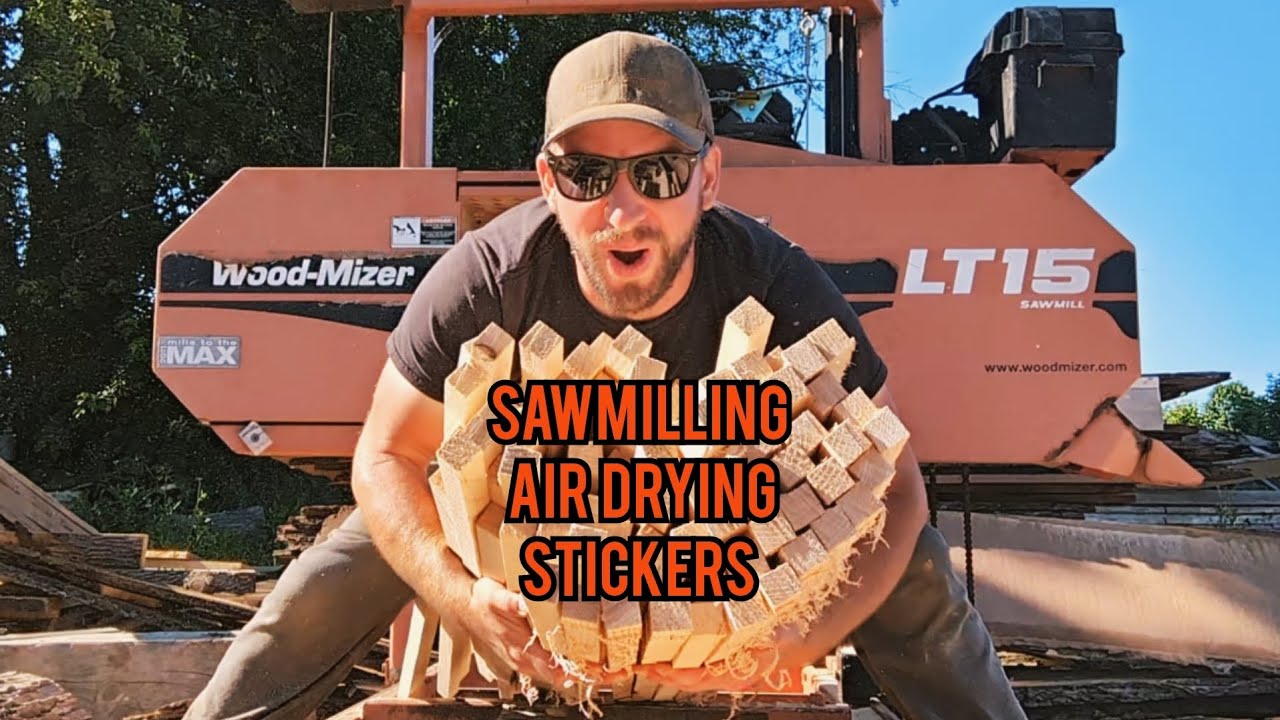 HOW TO sawmill your own air drying stickers - YouTube