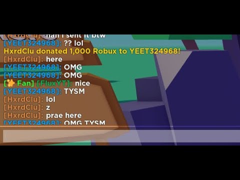 Playing Pls Donate (Vip is in pinned message) ran out of robux - YouTube