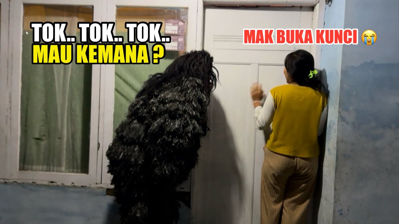 DIKEJAR GRANDONG DI MALAM HARI TERJEBAK DI TERAS RUMAH ️ ️LEMBUR KURING ...