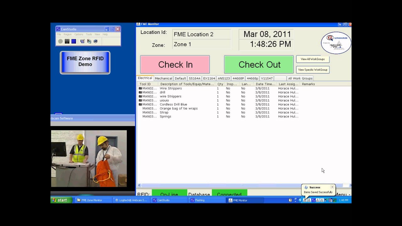 FME Zone Check-In - Application View - YouTube