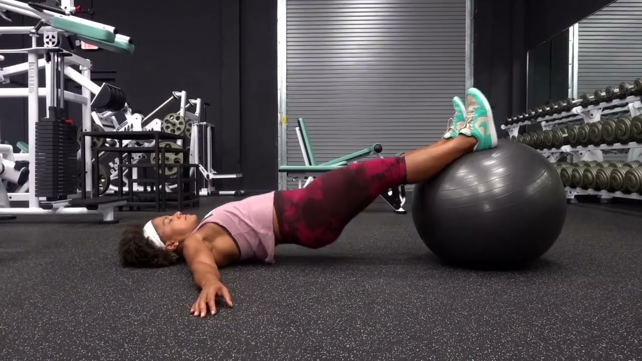 Hip Extension - Supine - Swiss Ball - YouTube