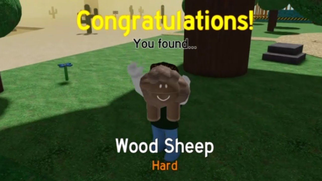Find the Sheep - Where to Find the Wood Sheep (Roblox) - YouTube