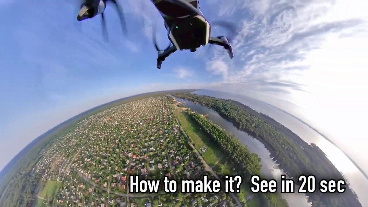 How to SHOOT 360 Panoramic VIDEO by DJI Mavic Air. Easy startup with ...