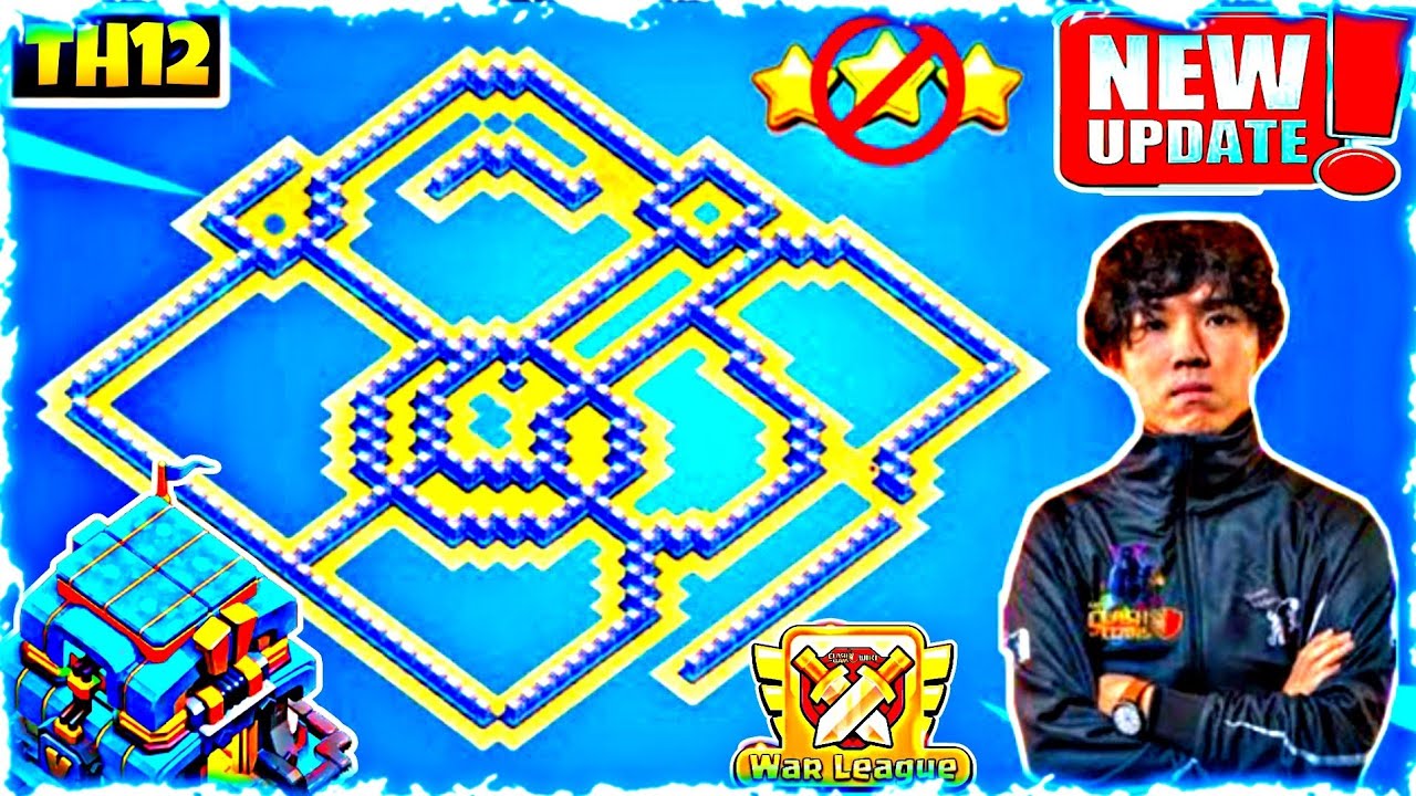 New War Base Th12 2024 | Unbeatable Th12 War/Hybrid Base Link |Th12 ...