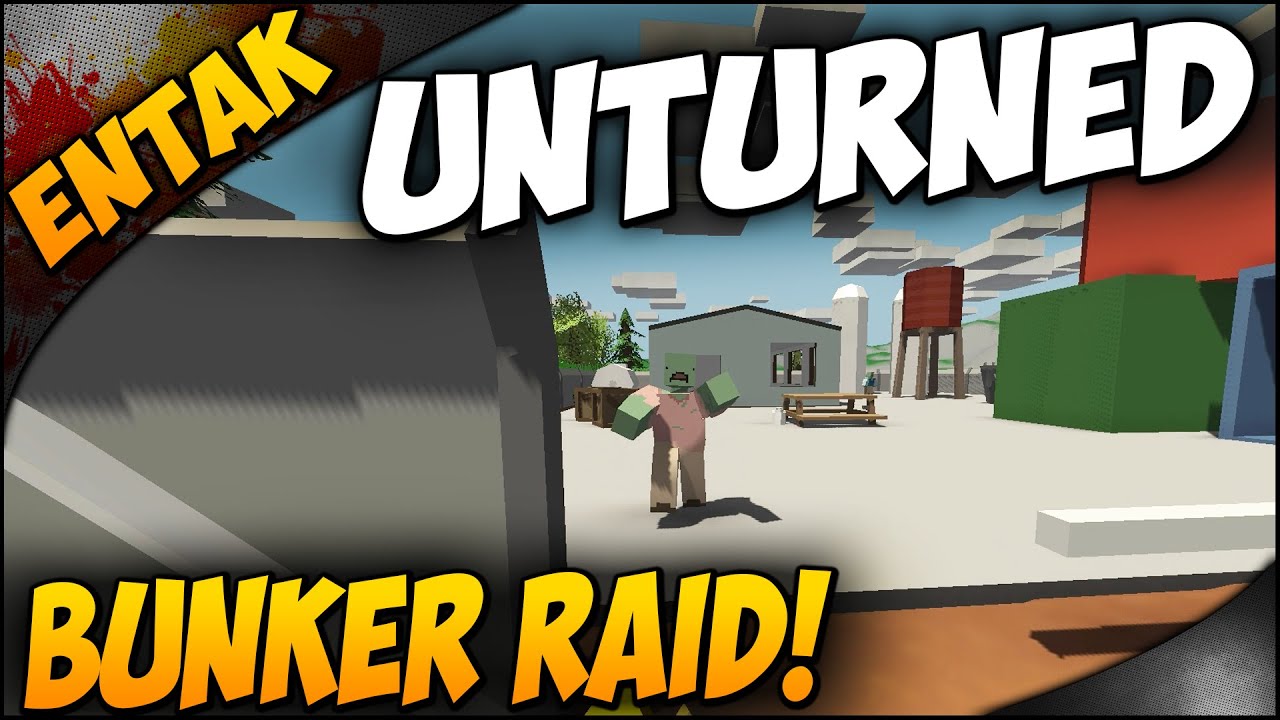 Unturned Gameplay Bunker Raid, Building With Stone, & Resource ...