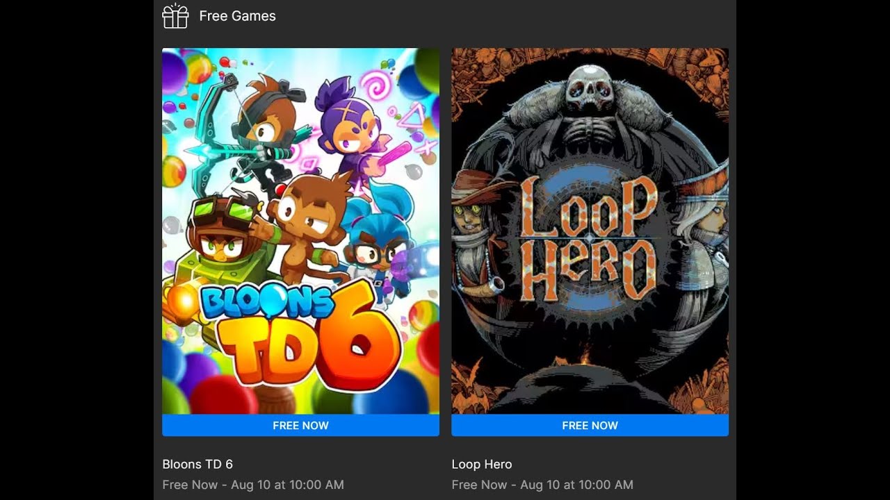 Free Game Weekly Review - Bloons TD 6 & Loop Hero - YouTube