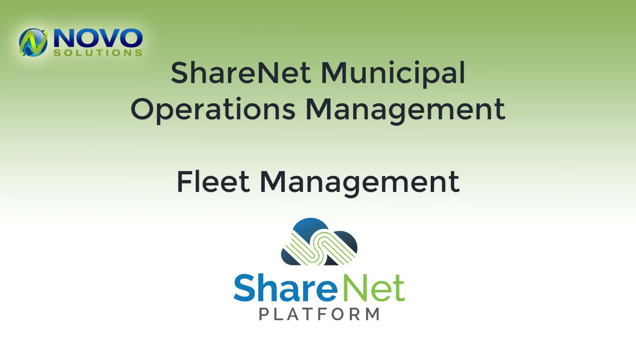 Public Works Fleet Management Software - Overview Demo - Novo Solutions ...