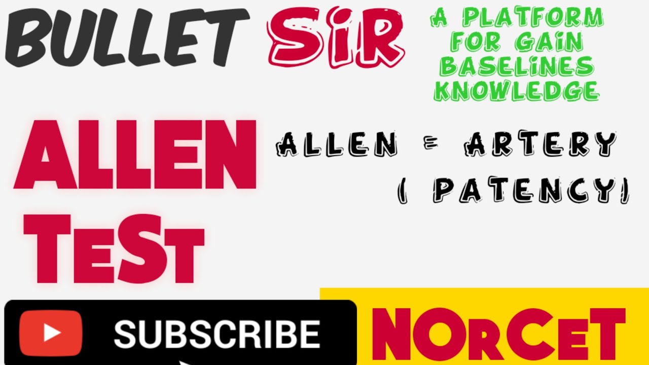 ALLEN TEST || Bullet Sir - YouTube