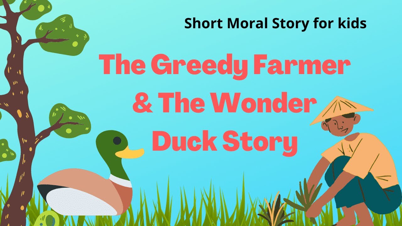 The greedy farmer & wonder duck🦆| Short Moral Story for kids | Bedtime ...