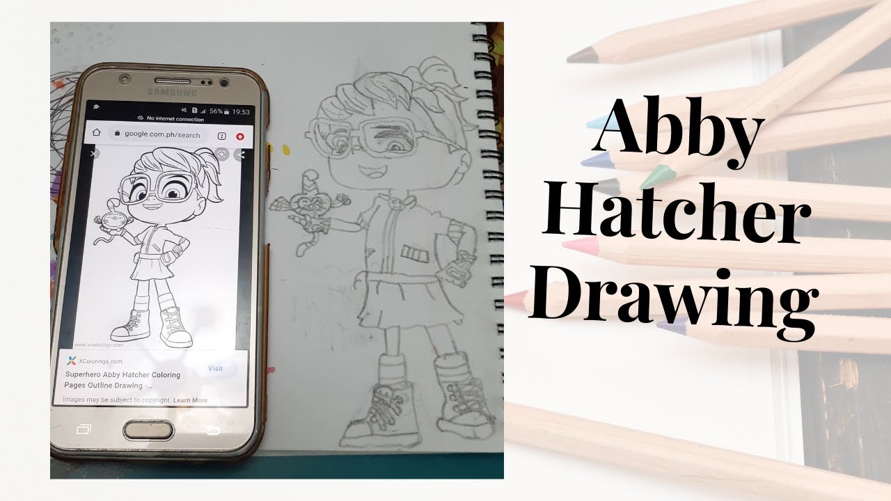 How to Draw Abby Hatcher - Drawing by a 6 year old girl - YouTube