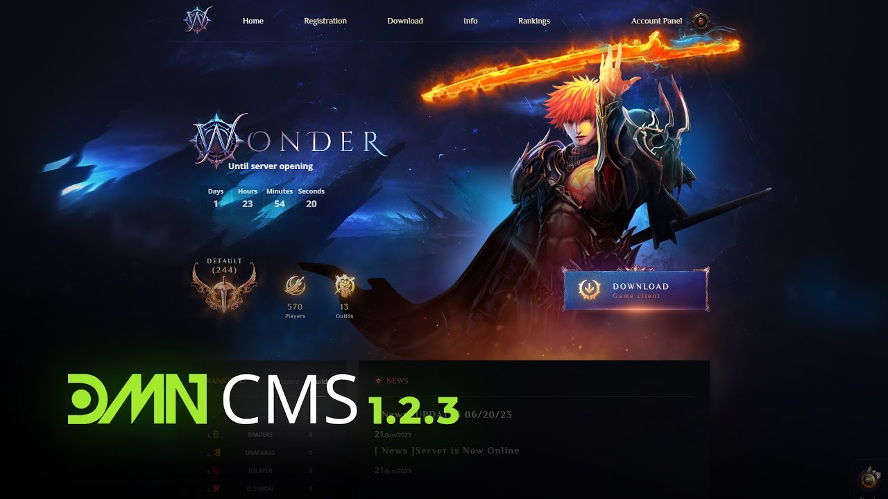 Wonder DMN CMS 1.2.3 Theme - YouTube
