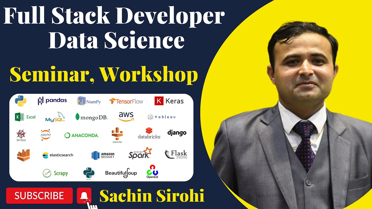 Data Science & Full Stack Developer Seminar & Workshop in Vidya Engineering College | Sachin ...