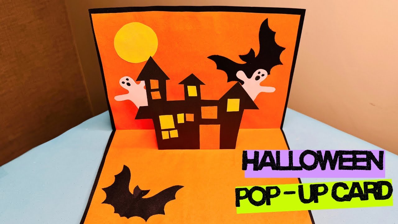 Halloween Pop Up Card | Halloween Crafts - YouTube