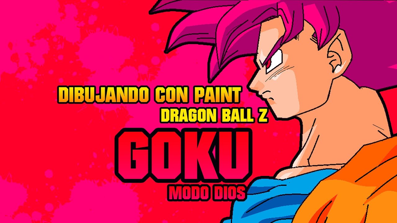 Goku God Mode Draw in Paint - YouTube