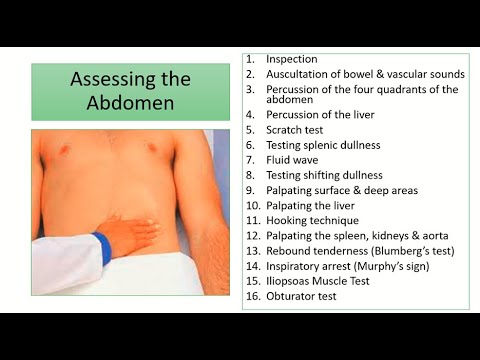 Assessing the abdomen - YouTube