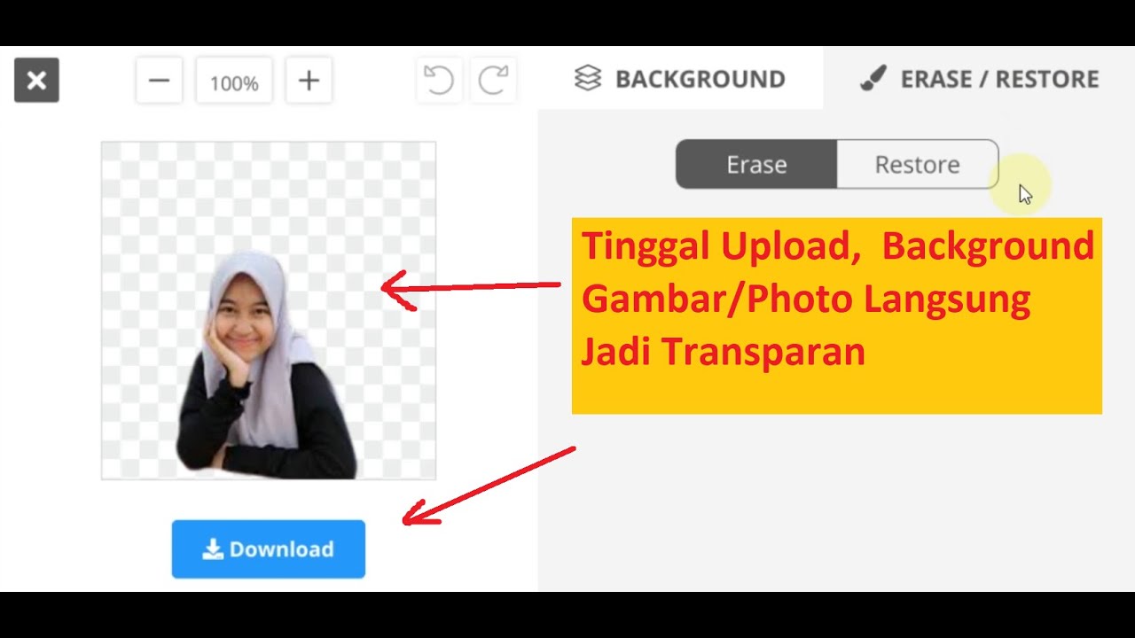 Cara Background Photo / Gambar Transparan Paling Mudah & Simpel Tanpa ...