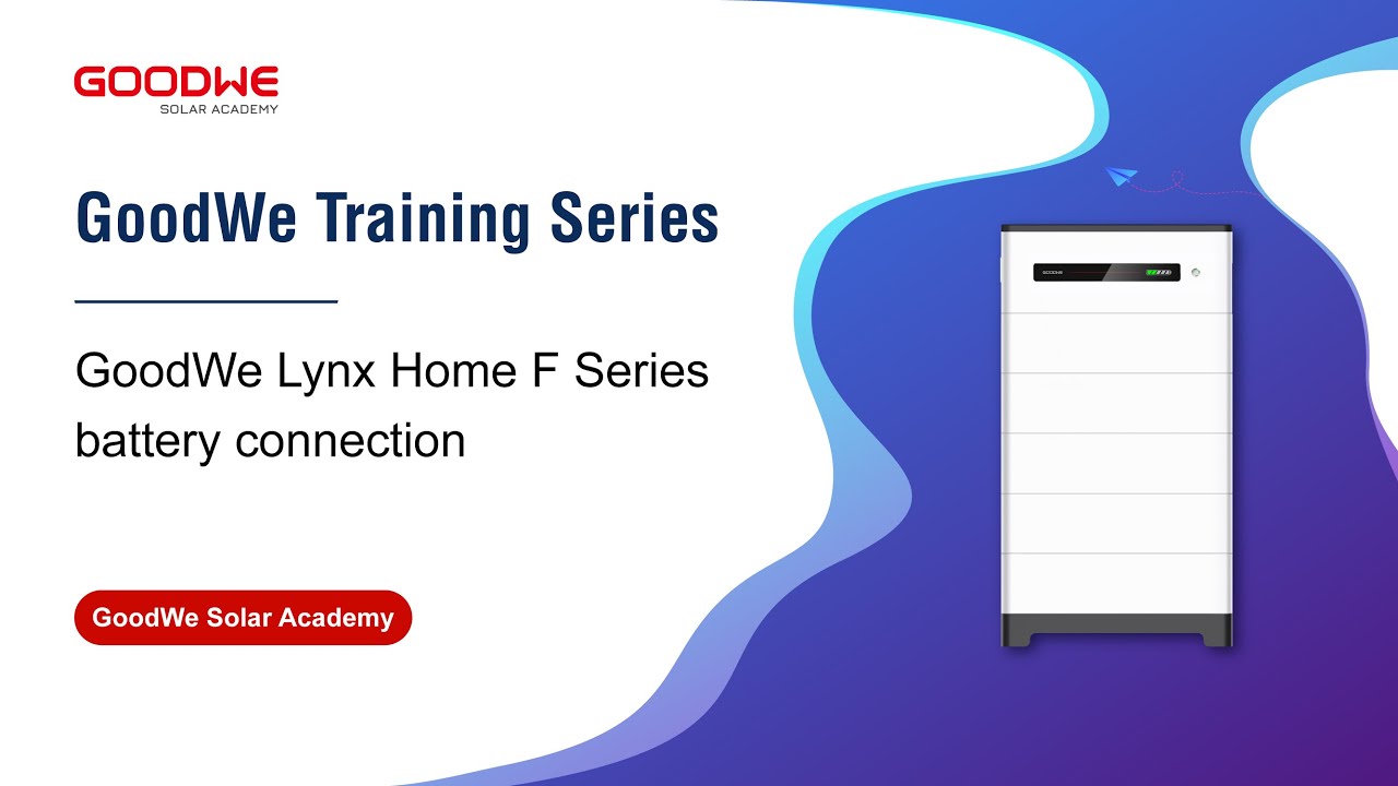 GoodWe Lynx Home F Series battery connection - YouTube