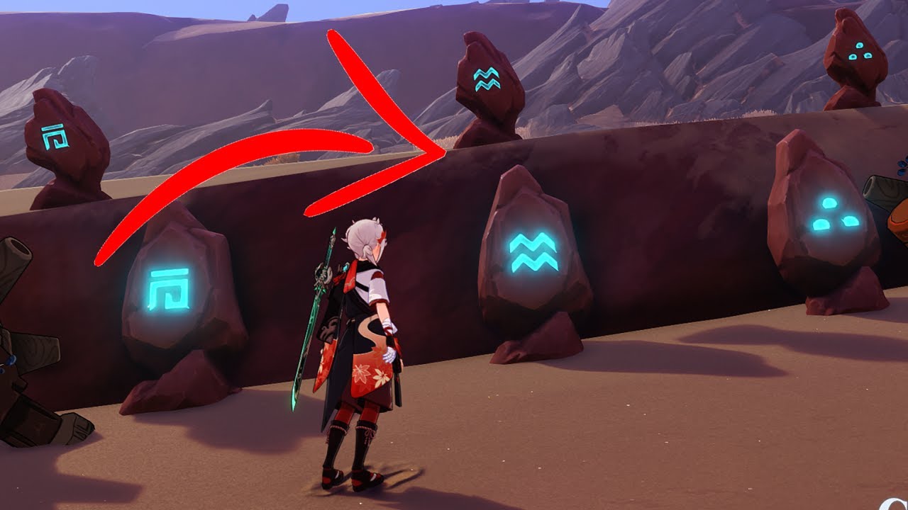 Sumeru Desert All 30 Weathered Obelisk Puzzle Guide Location Genshin ...