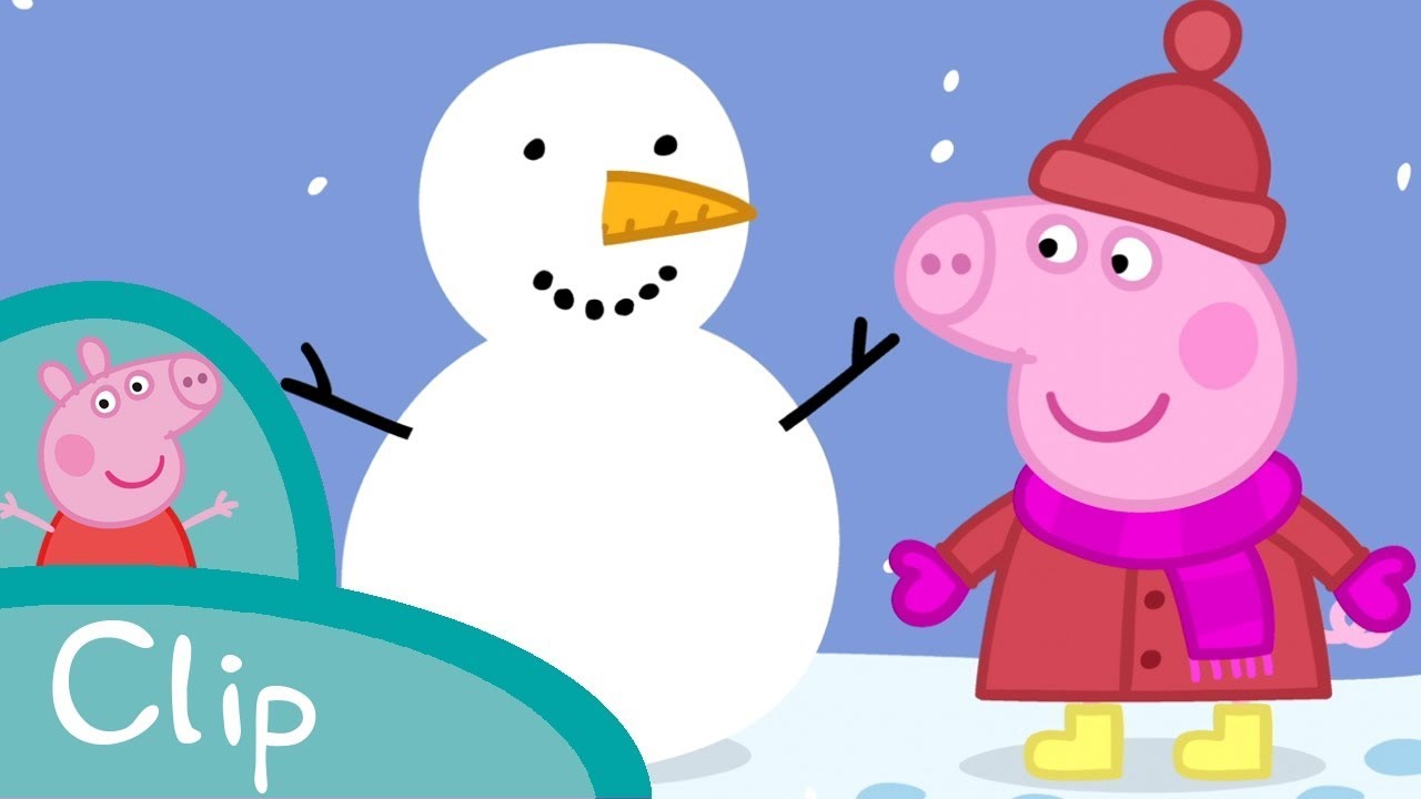 Canal Kids - Español Latino - Peppa Pig - Haciendo un muñeco de nieve ...