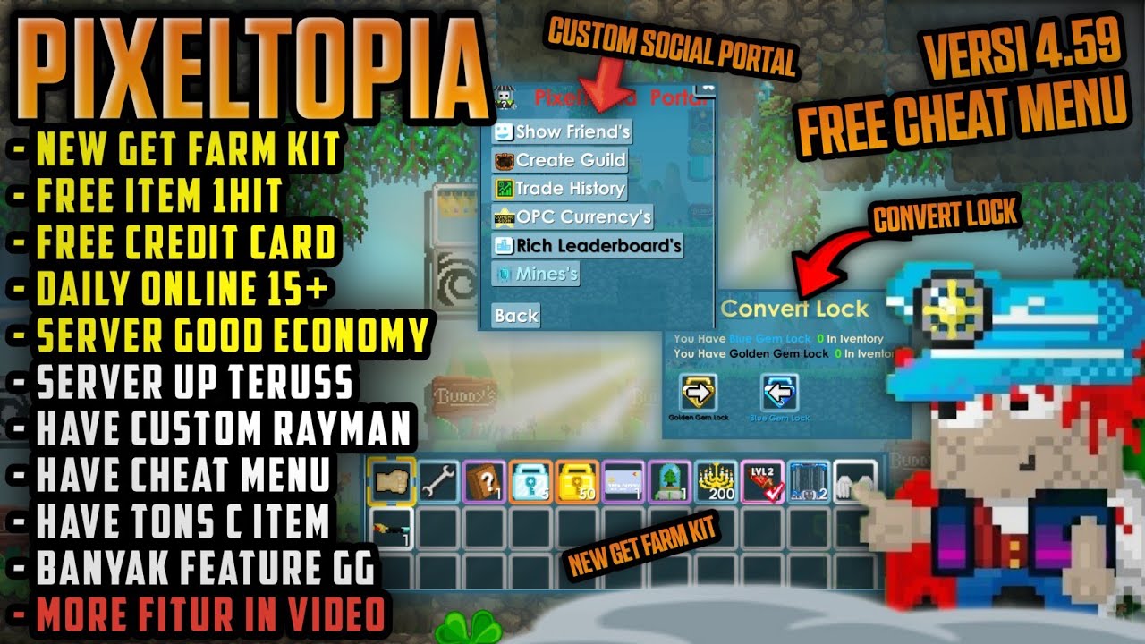 NEWGET FARM KIT‼️ECONOMY STABIL | GROWTOPIA PRIVATE SERVER TERBARU 2024 ...