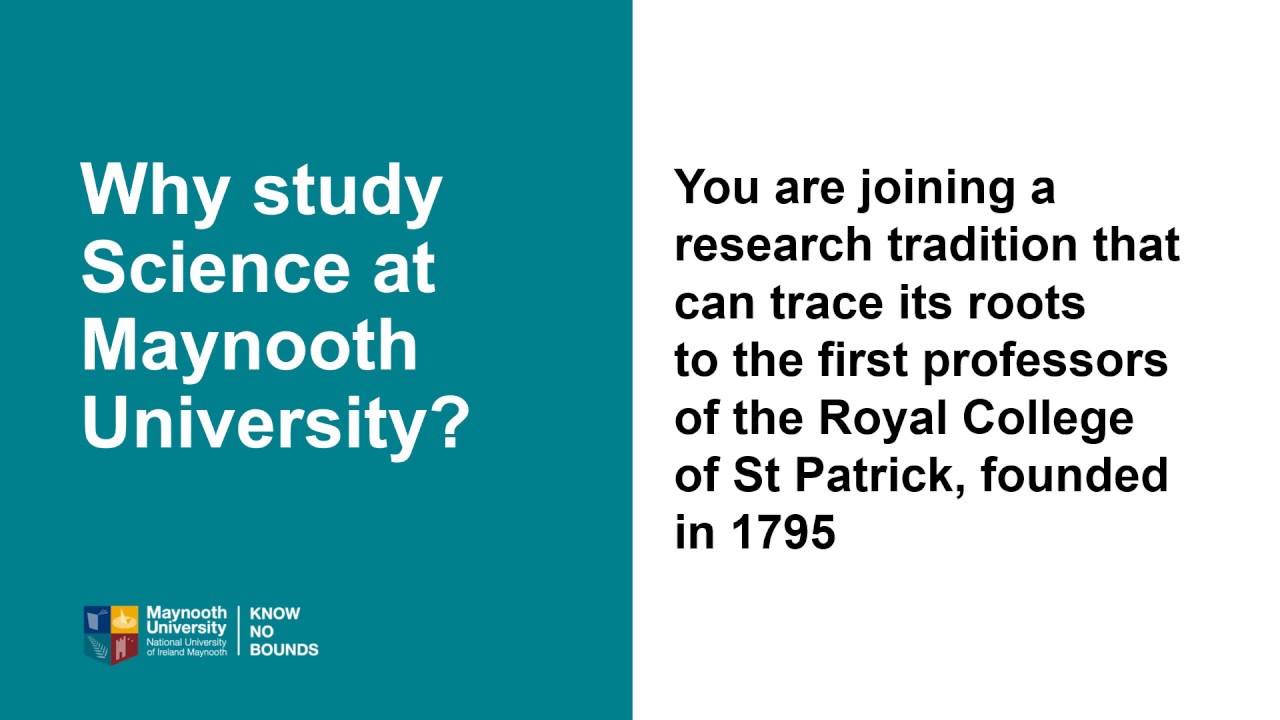 MH201 Science Maynooth University Open Day 2020 - YouTube