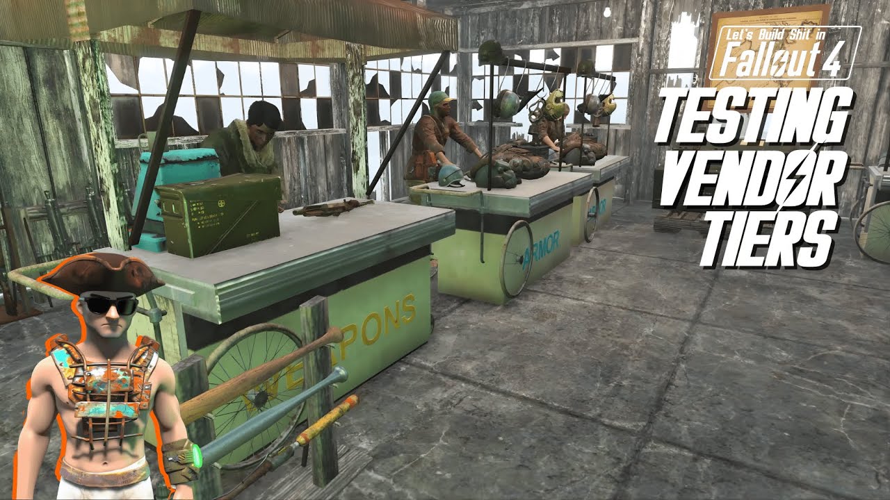 Testing the different vendor tiers in Fallout 4 - YouTube
