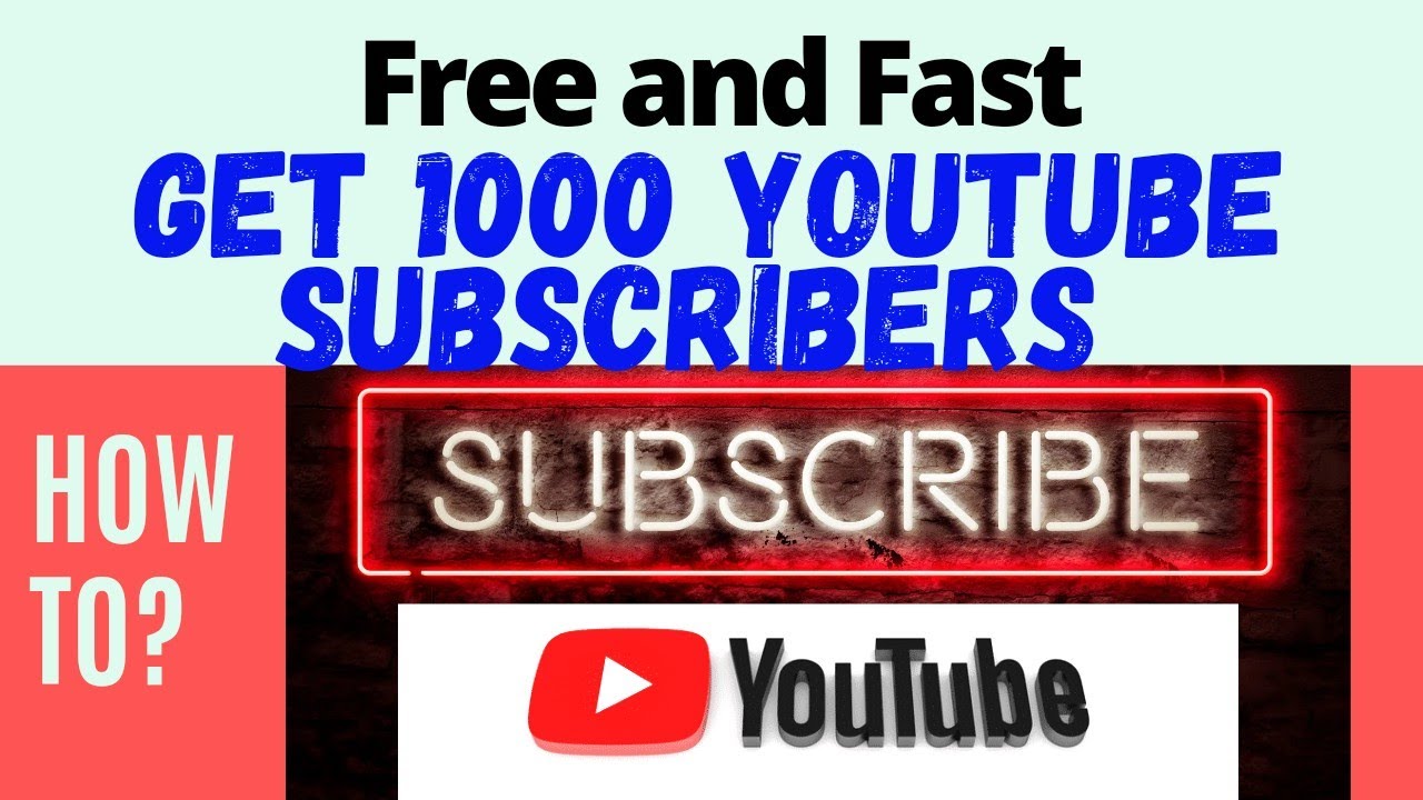 Get 1000 YouTube Subscribers Fast and Free - YouTube
