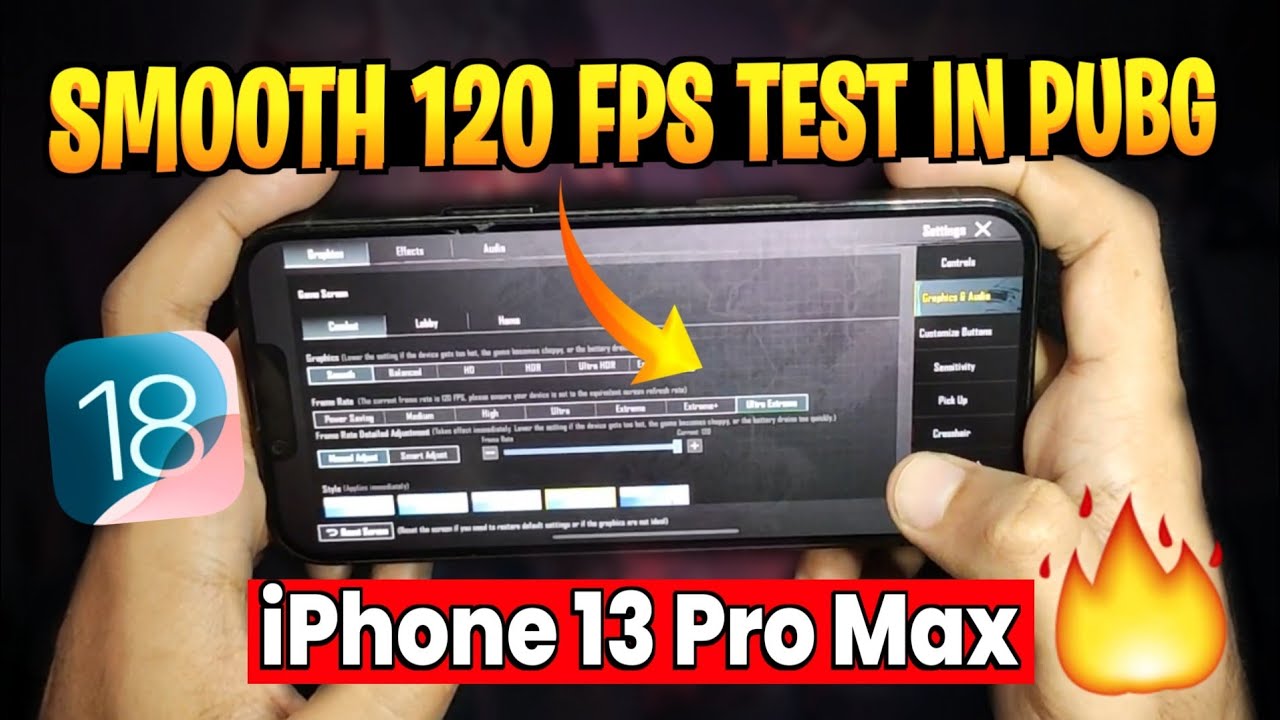 🔥iPhone 13 Pro Max SMOOTH + 120 fps test after ios 18.1 | stable 120 ...