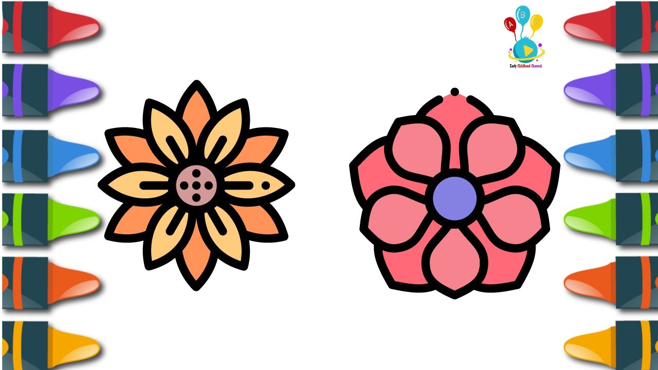 how to draw a flower step by step easy | Gazania ( in 2 Minutes ...