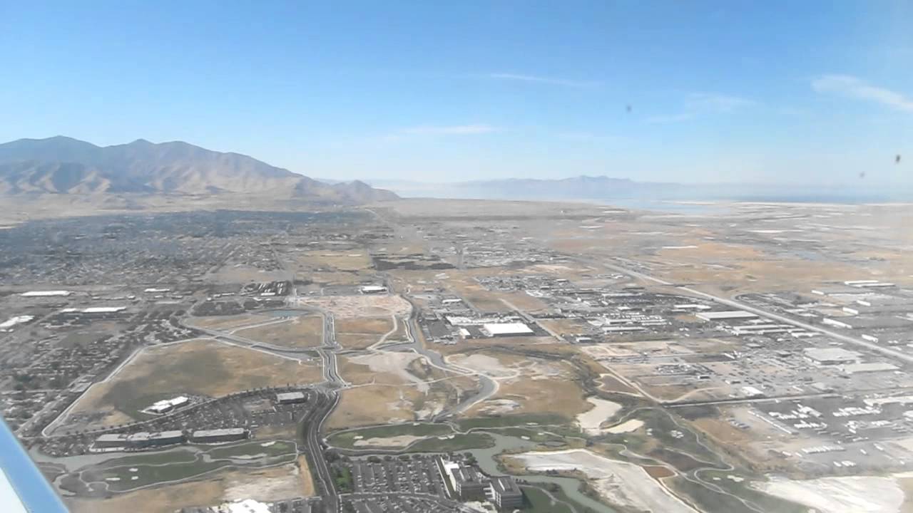 Flying over Salt Lake City, Utah - YouTube