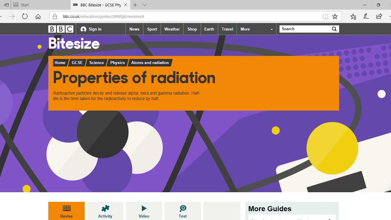 Detecting Radiation/Background Radiations/Nuclear Equations - YouTube